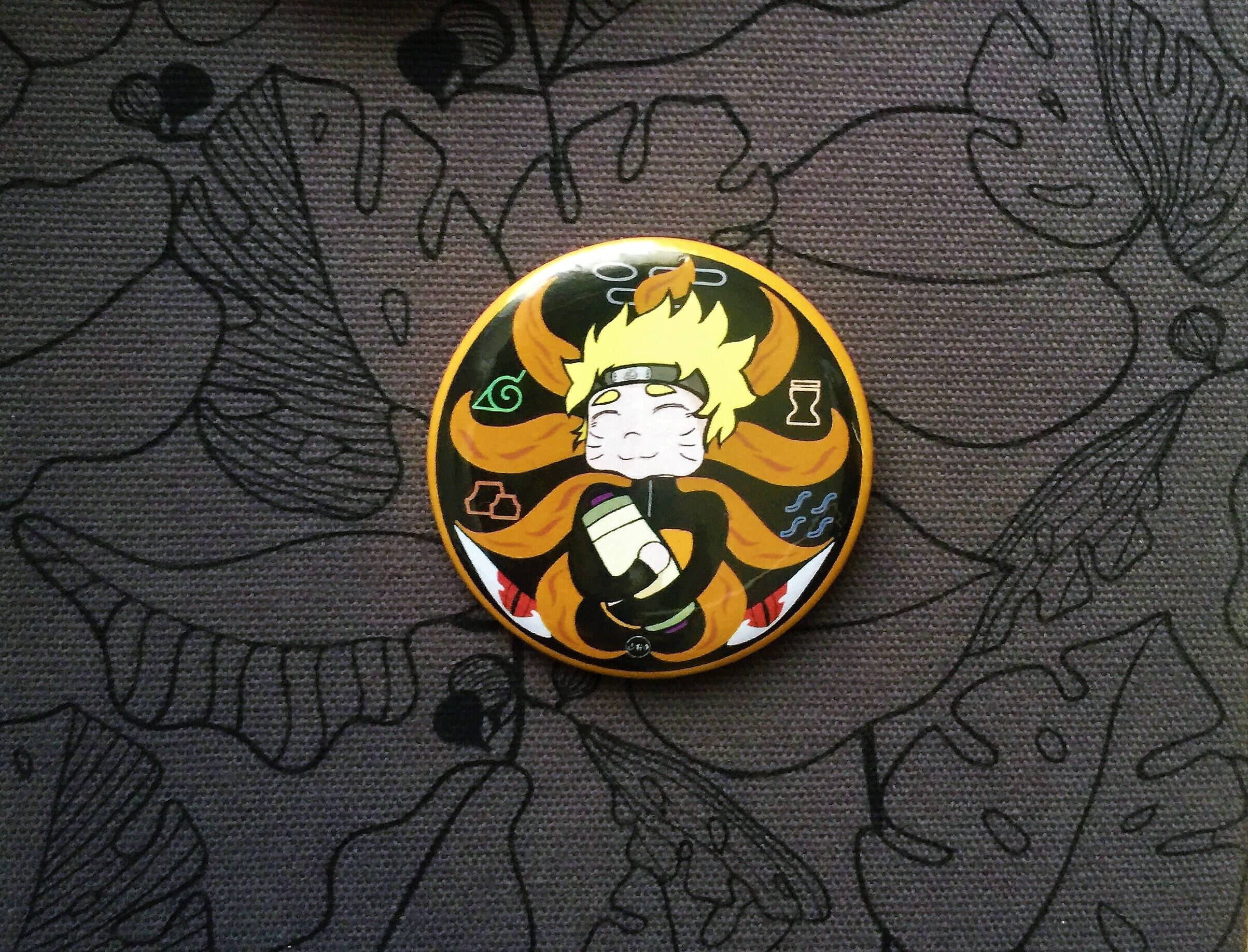 Insignia impresa de Naruto Shippūden Naruto - Etsy España