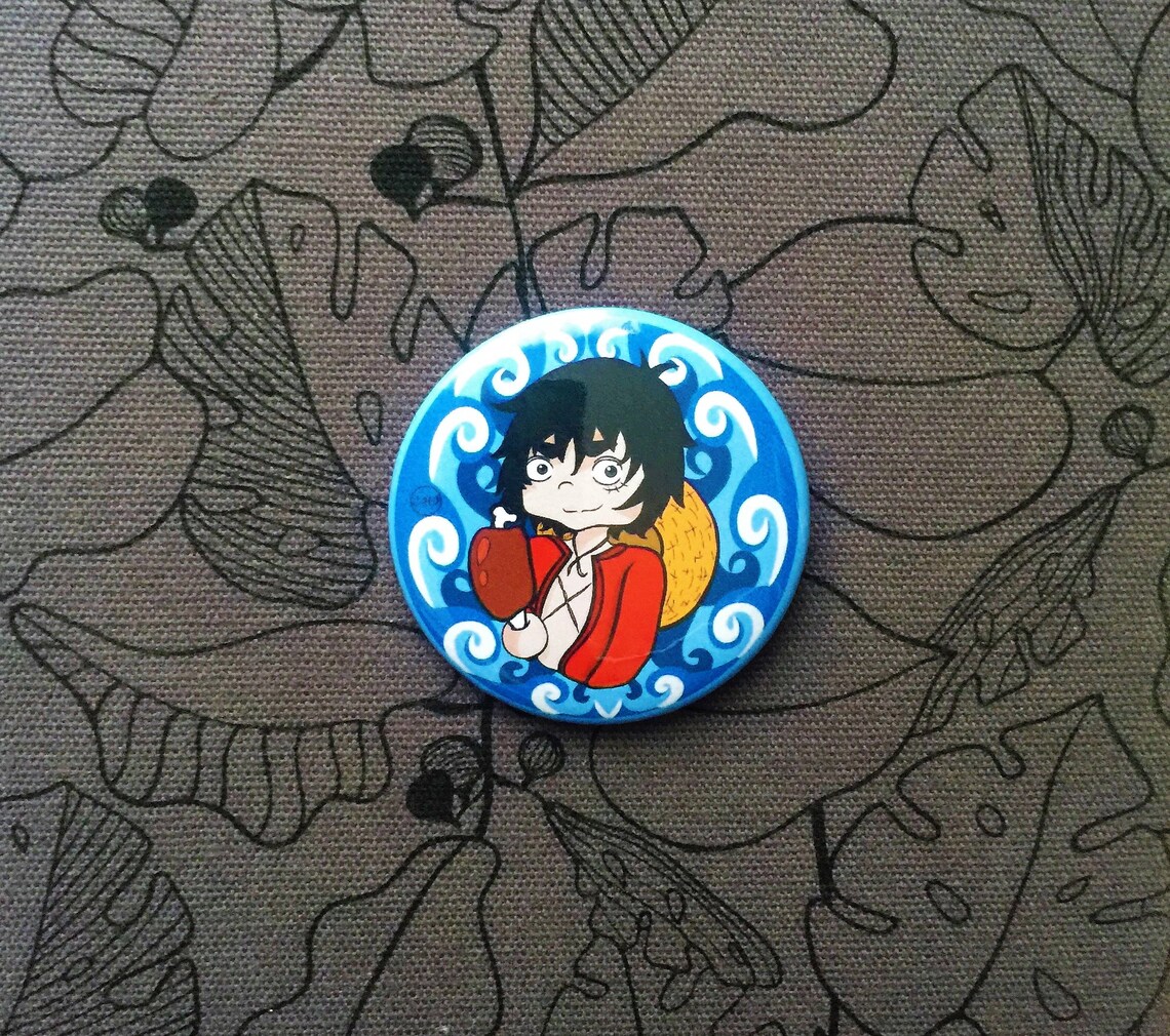 One Piece Monkey.d.luffy Printed Badge - Etsy
