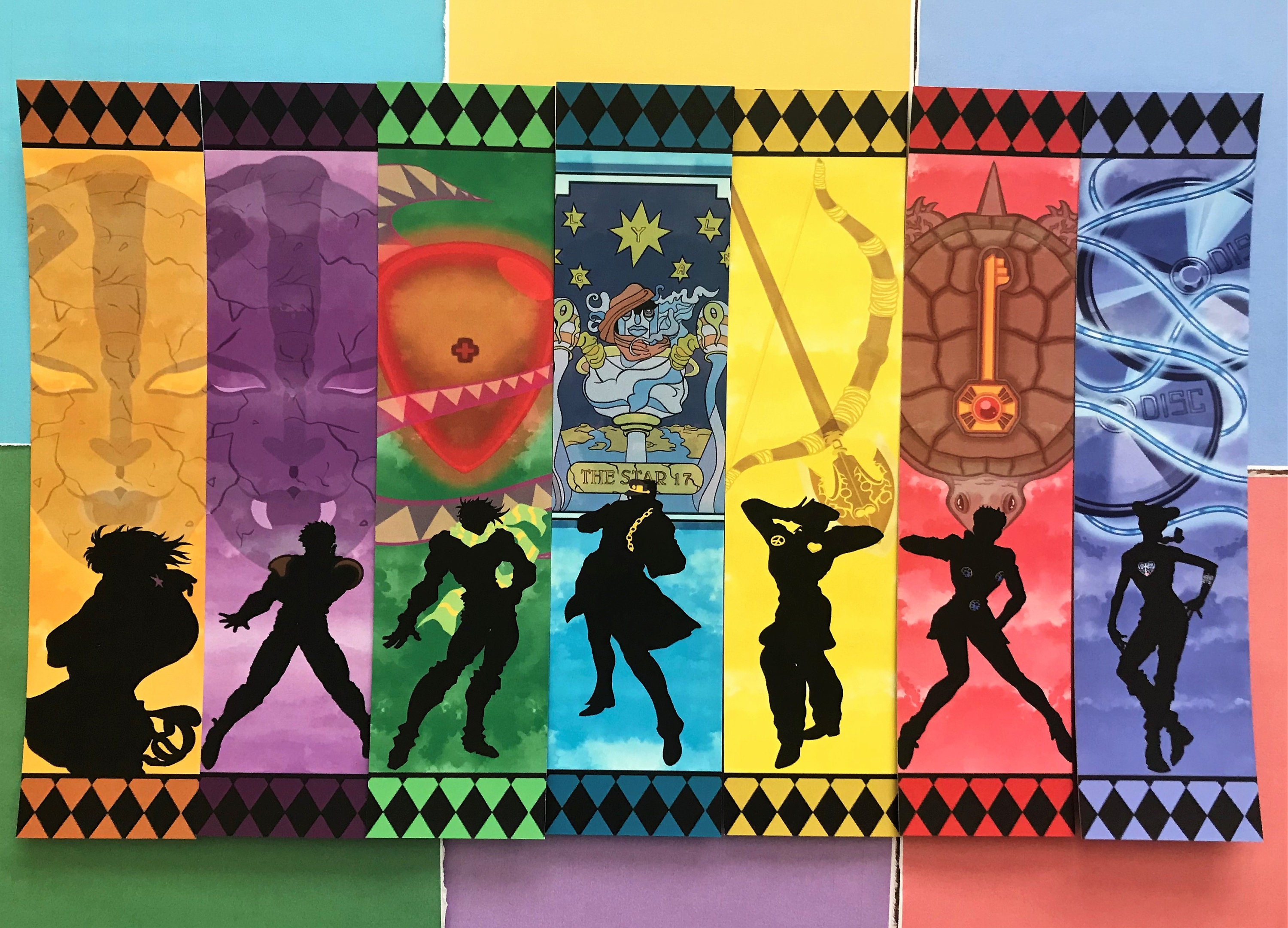 Jojo's Bizarre Adventure Jotaro Kujo Printed Bookmark - Etsy