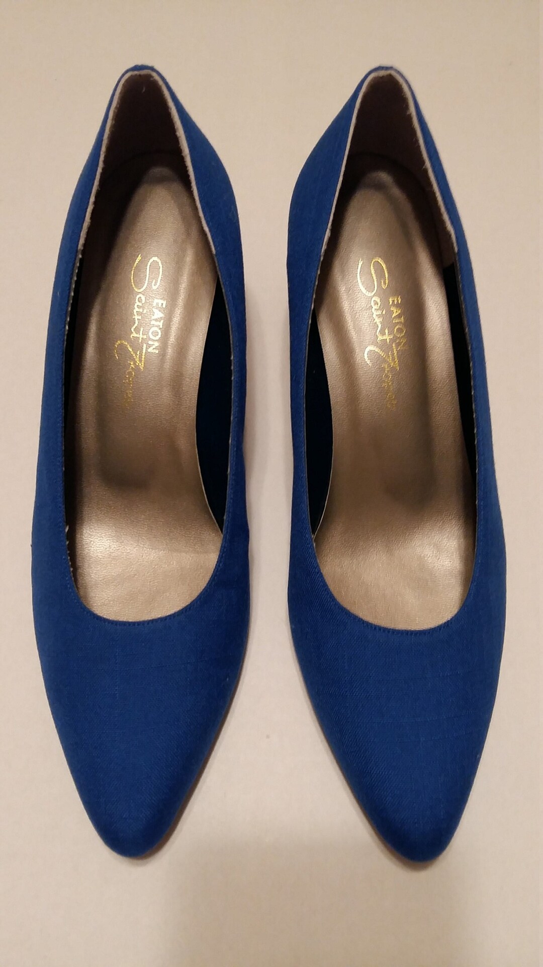 Royal Blue Fabric Shoes - Etsy
