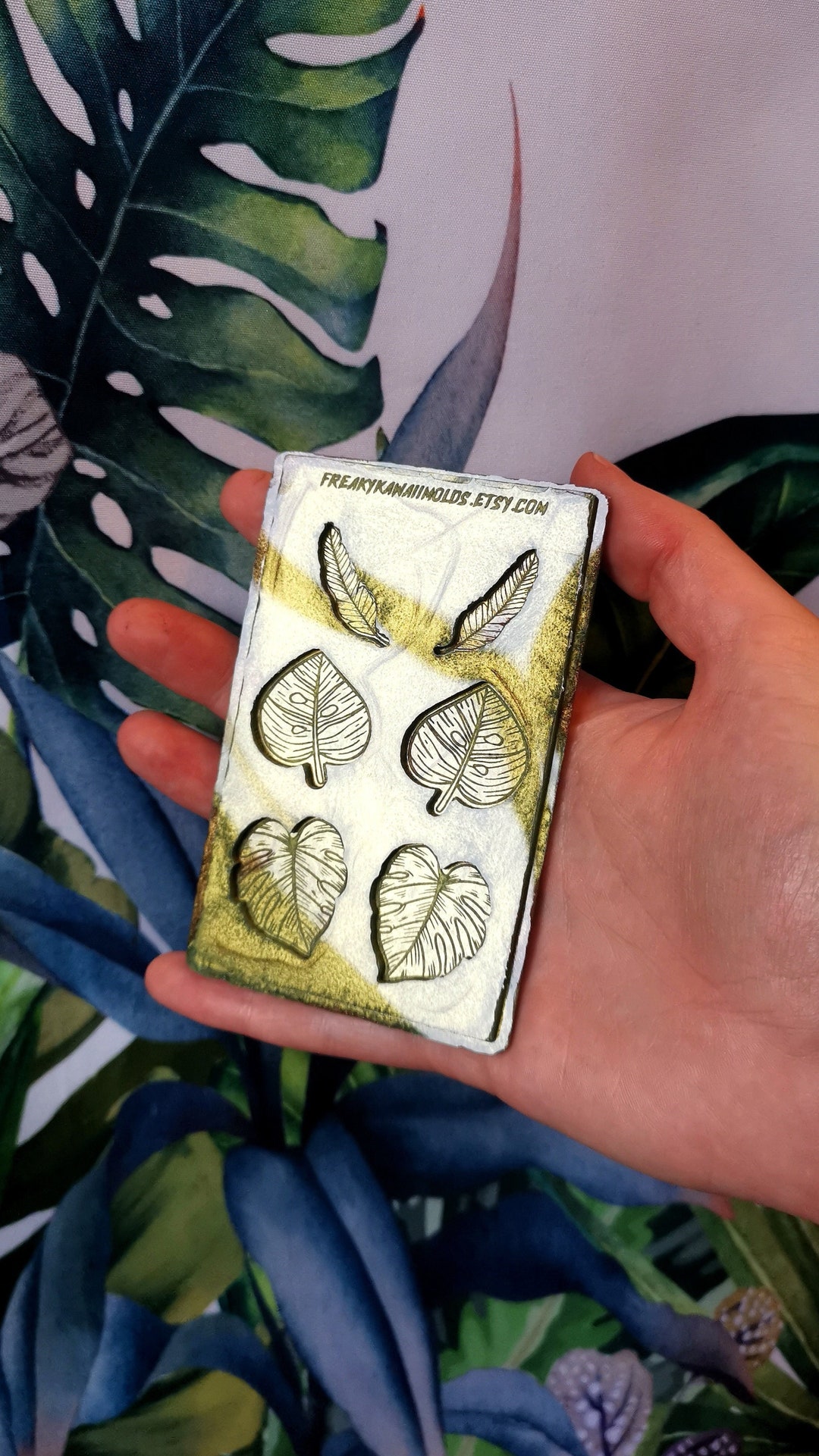 BOTANICAL PALETTE Silicone Earring Mold Uv / Epoxy Resin - Etsy