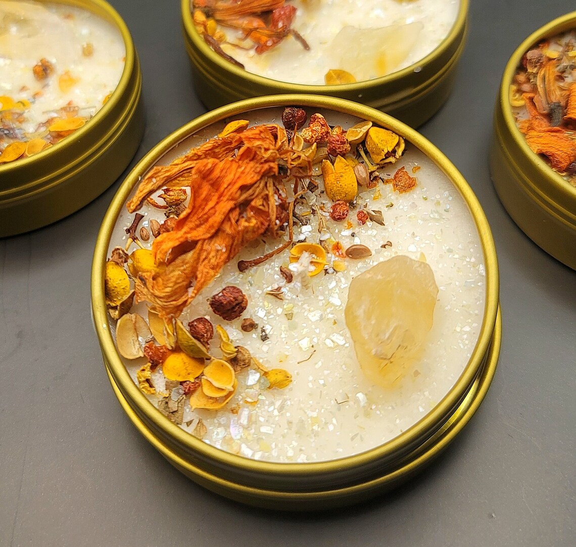 Autumn Tranquility | Amber & Oakmoss | Citrine | Gift Candle | Hand ...