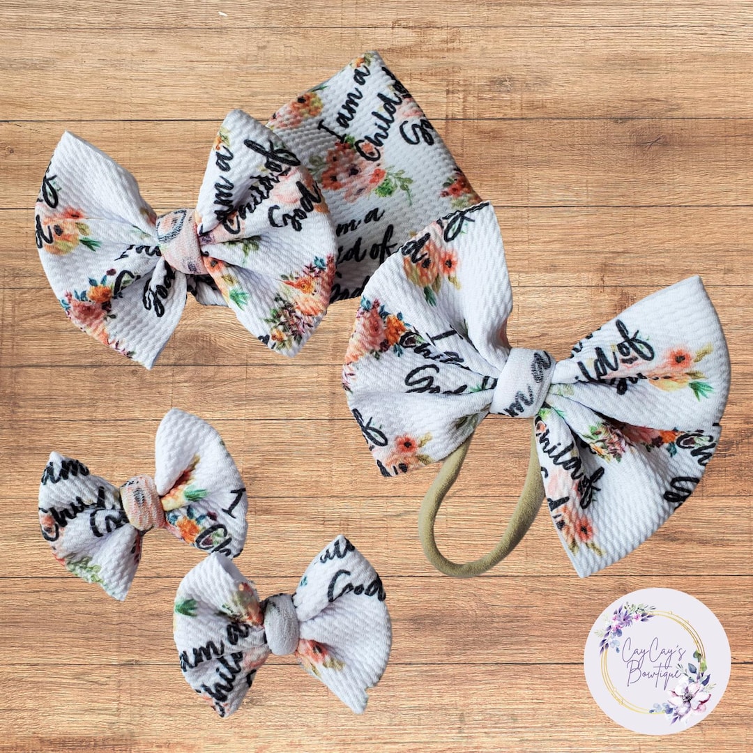 Child of God Bow | Bullet Fabric Bow | Baby Bows & Headbands ...