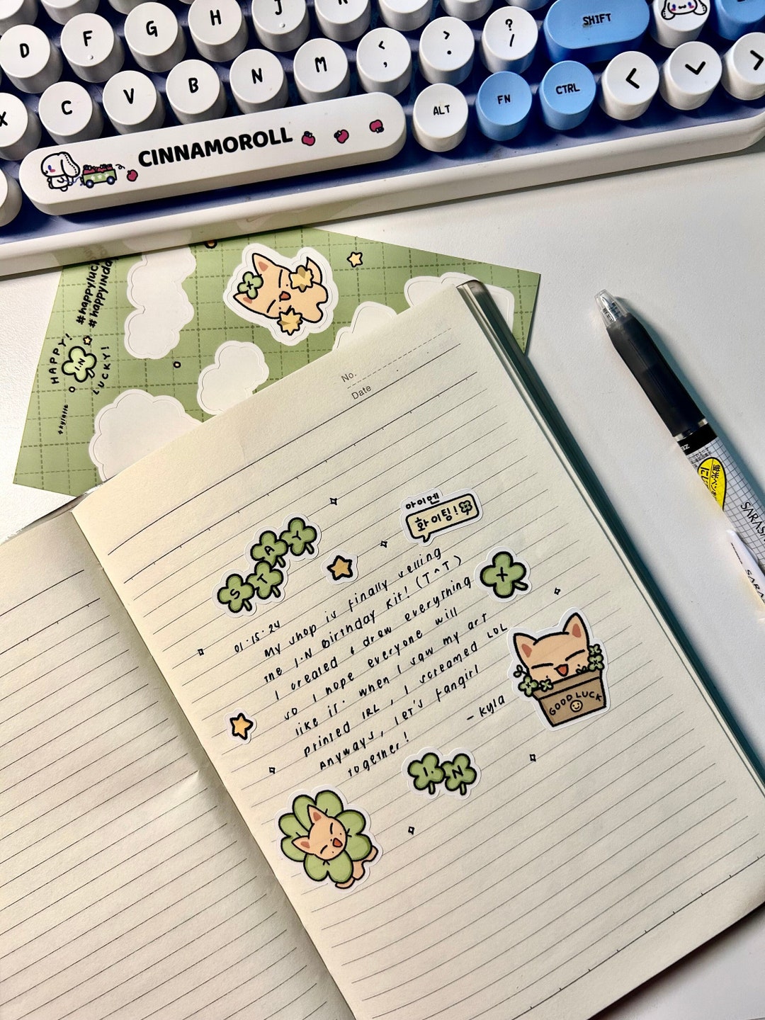 Happy Lucky I.N Sticker Sheet - Etsy