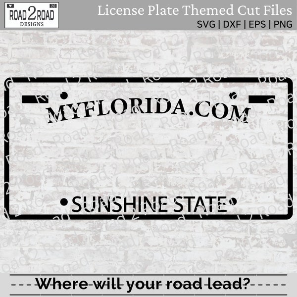 Florida License Plate Art - Etsy