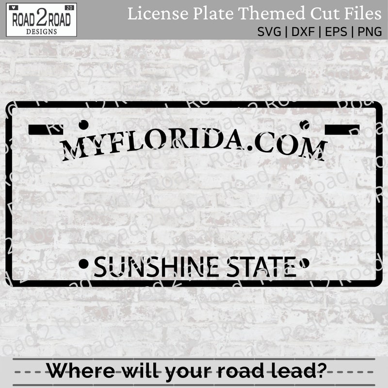 Florida License Plate Art - Etsy
