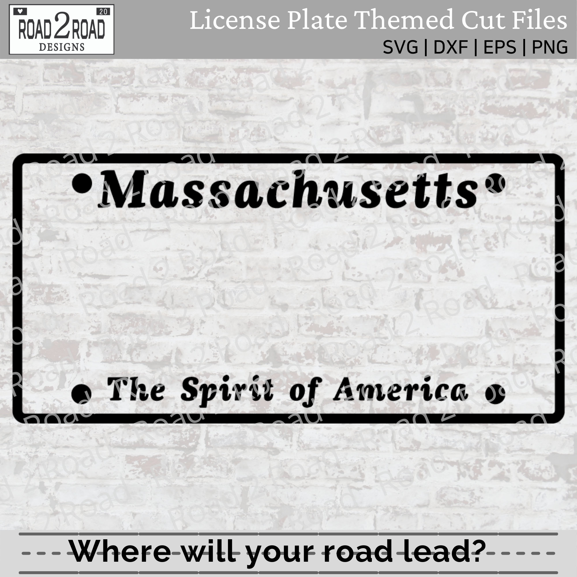 Massachusetts Blank License Plate SVG Massachusetts Love Svg - Etsy