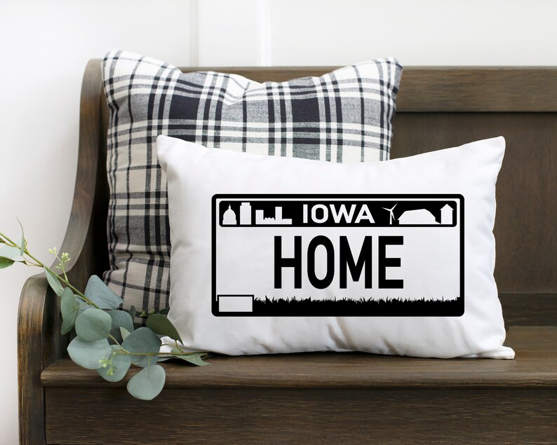 Iowa Home License Plate SVG Cut File I Love Iowa IA Car - Etsy