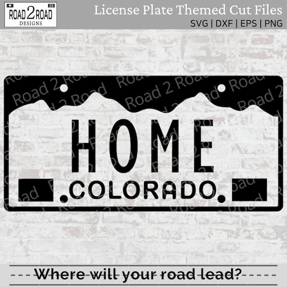 Colorado License Plate SVG Cut File Colorado Mountains Shirt - Etsy India