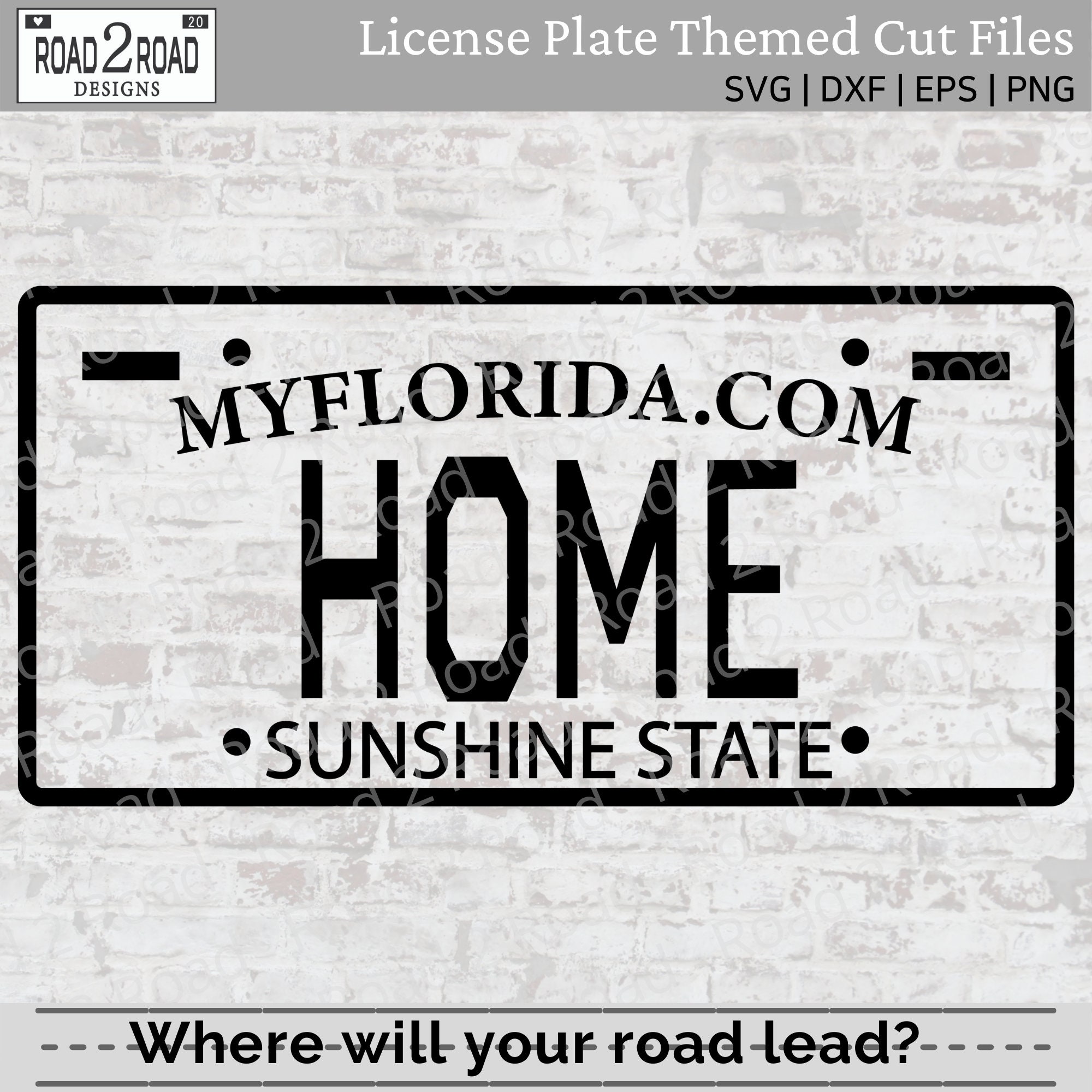 Florida License Plate SVG - Florida Simple Home Love Svg - Doormat ...