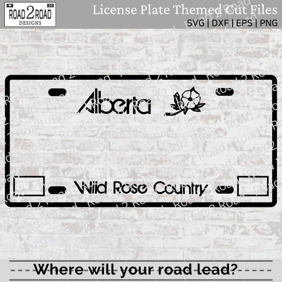 Alberta Blank License Plate SVG Downloadable Cut File Custom - Etsy