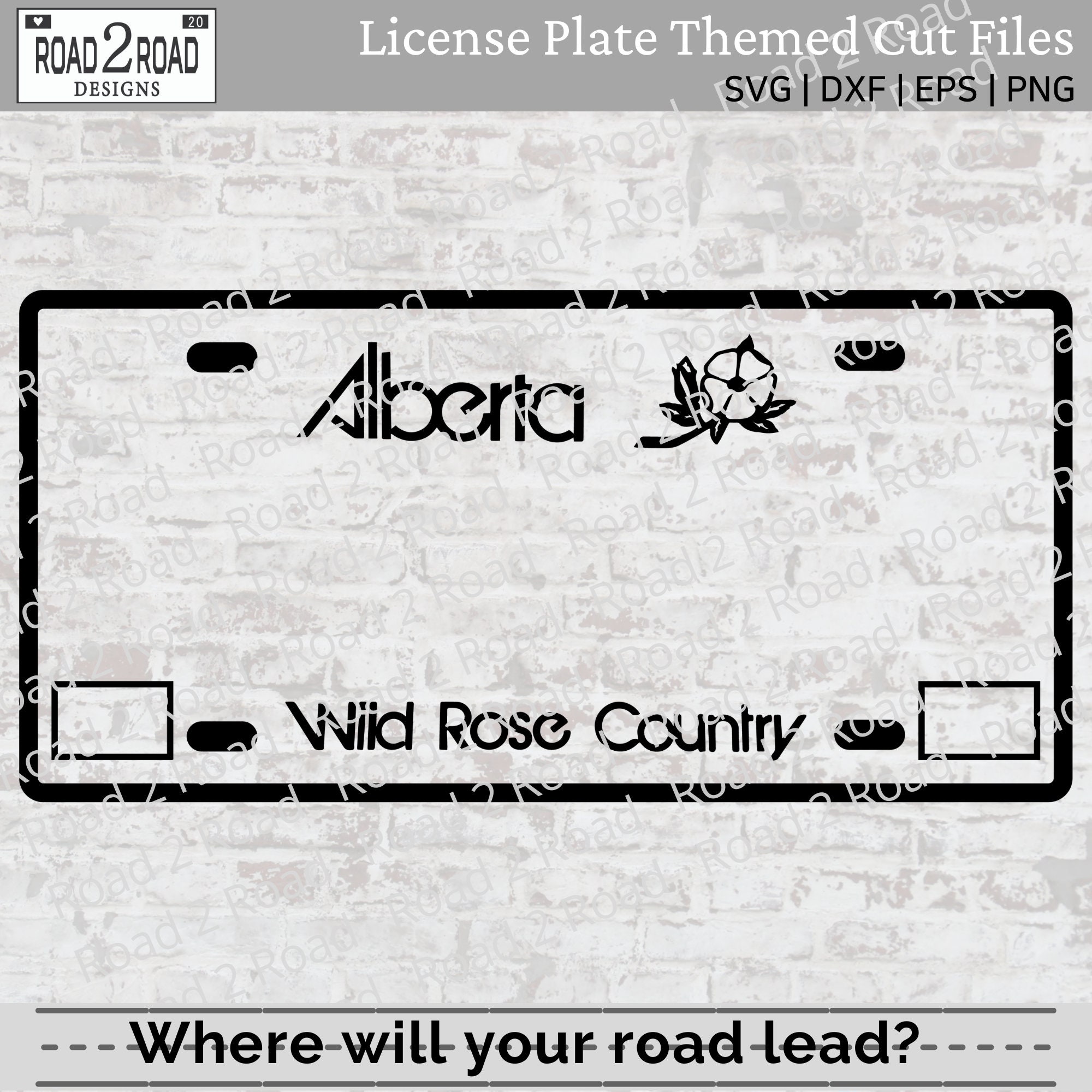 Alberta Blank License Plate SVG Downloadable Cut File Custom License ...