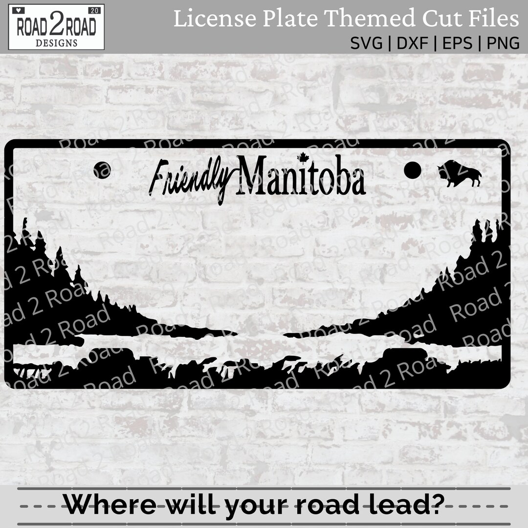 Manitoba Blank License Plate SVG Downloadable Cut File - Canadian ...