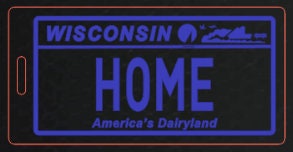 Wisconsin Luggage Tag Laser Cut File | Glowforge Ready to Print ...