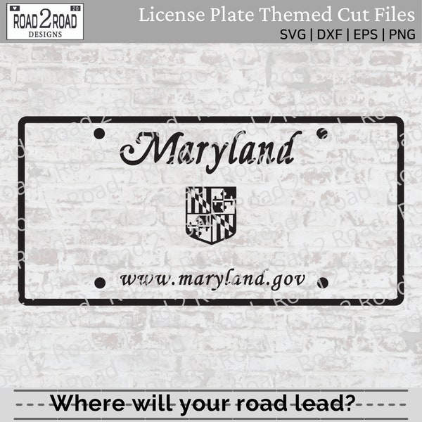 Maryland License Plate - Etsy