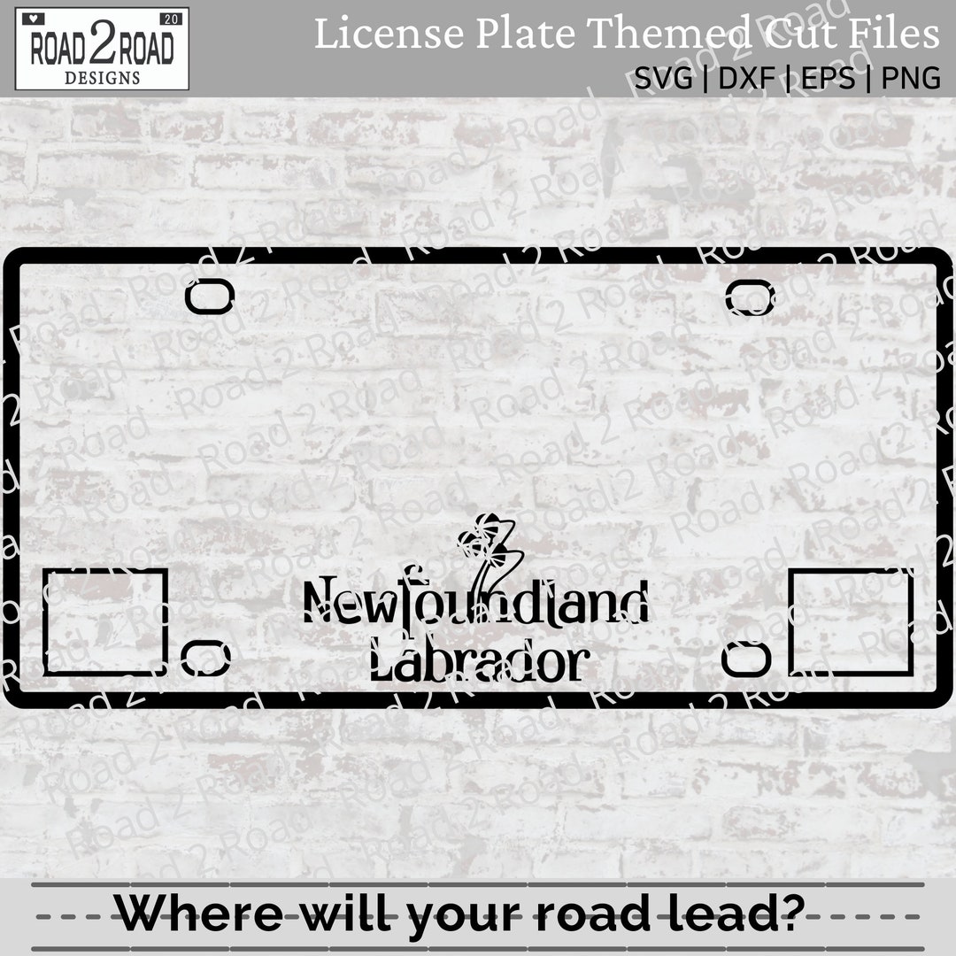 Newfoundland & Labrador Blank License Plate SVG Downloadable Cut File ...