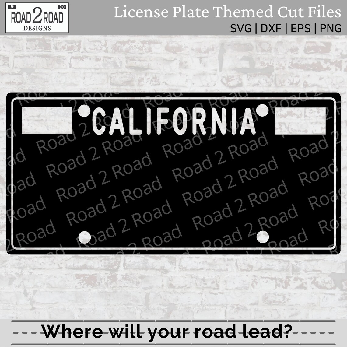 California SVG Blank License Plate SVG Cut File the Golden - Etsy