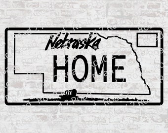Nebraska License Plate - Etsy