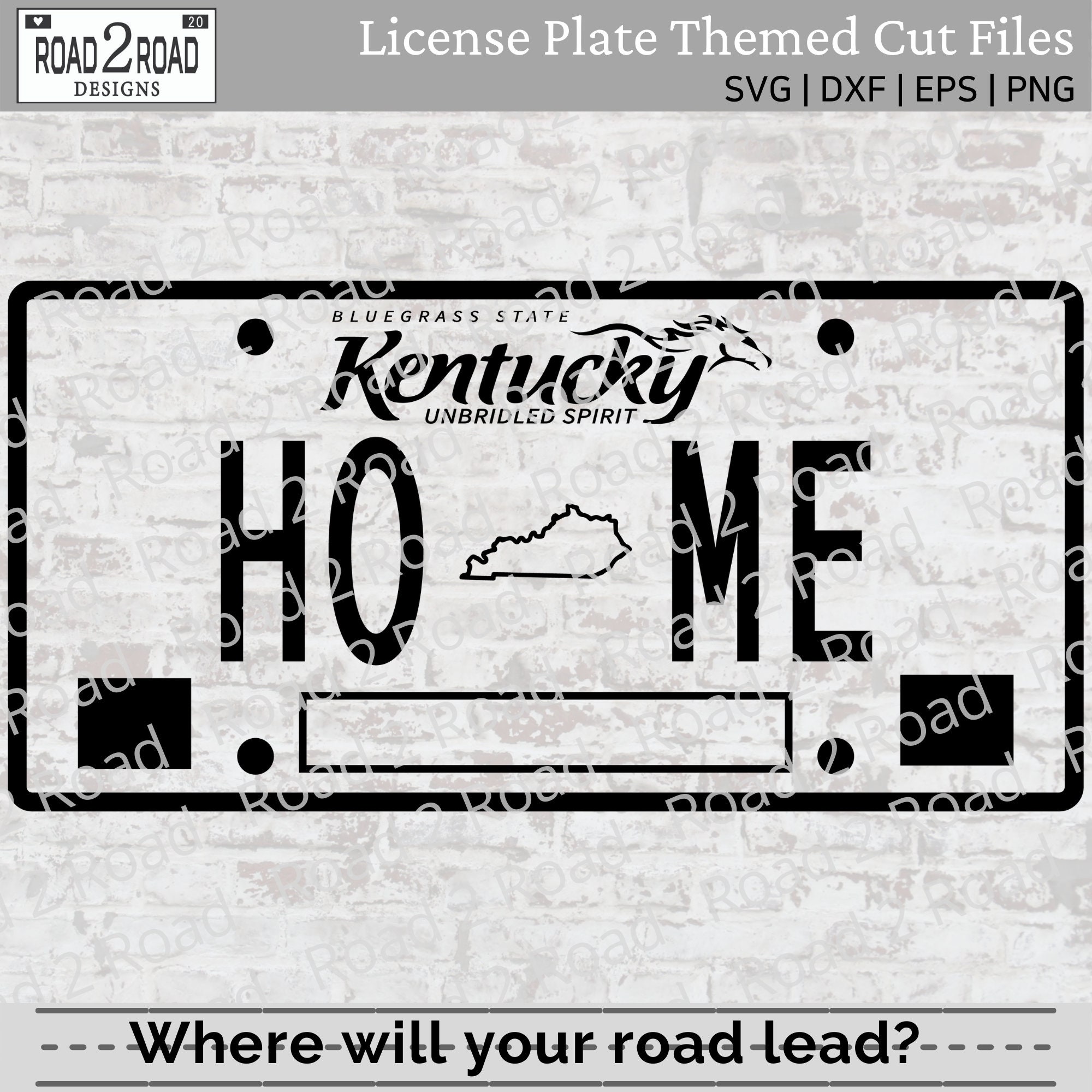 Kentucky License Plate SVG Blue Grass State SVG Cut File - Etsy España