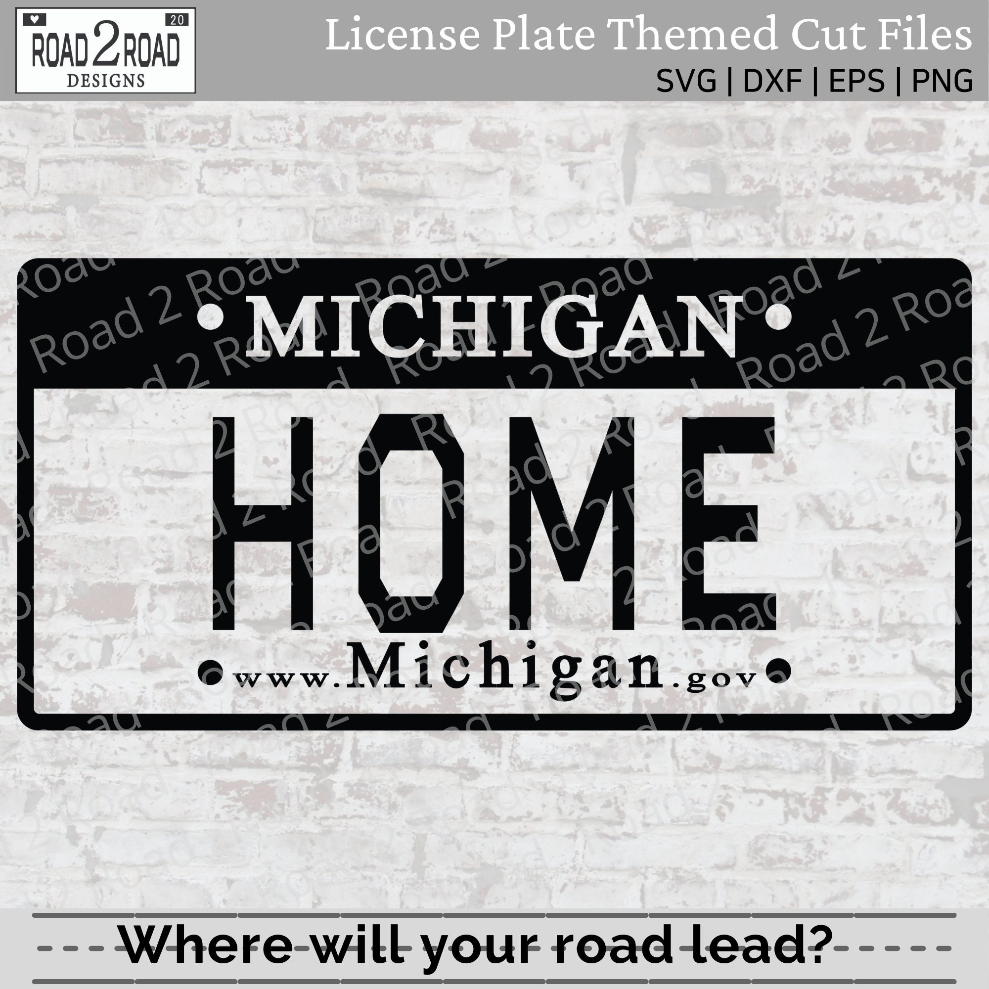 Michigan License Plate SVG Michigan Home Love Svg Cut File - Etsy