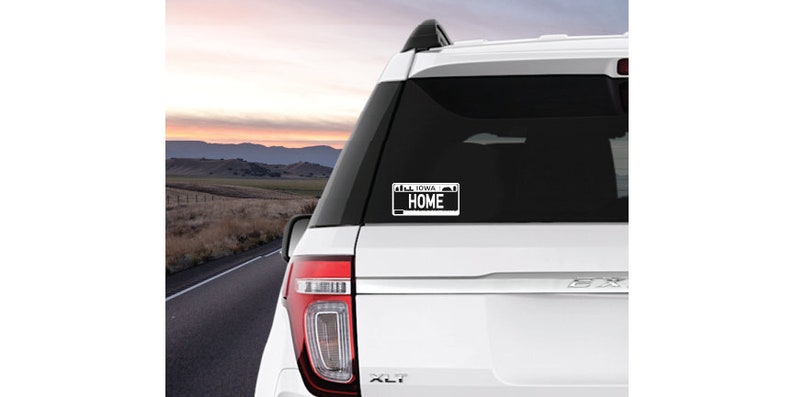 Iowa Home License Plate SVG Cut File I Love Iowa IA Car - Etsy