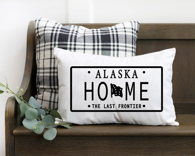 Alaska License Plate SVG Star Flag SVG Cut File the Last - Etsy
