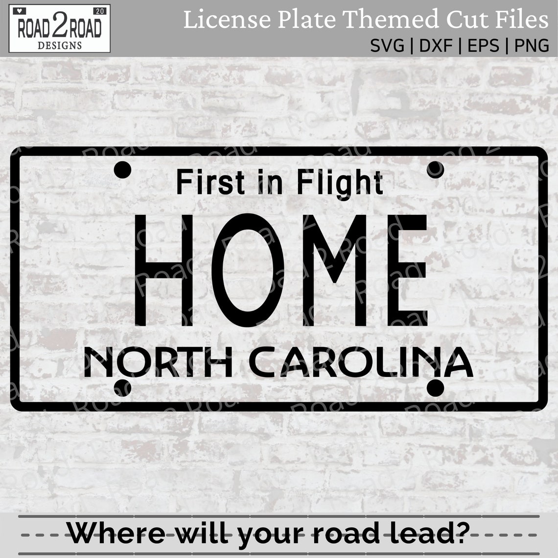 North Carolina License Plate SVG Cut File North Carolina - Etsy France
