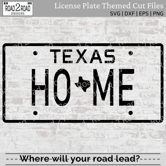 Texas License Plate SVG Car Window Decal SVG Texas Home | Etsy