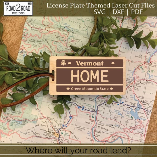 Vermont License Plate Svg - Etsy