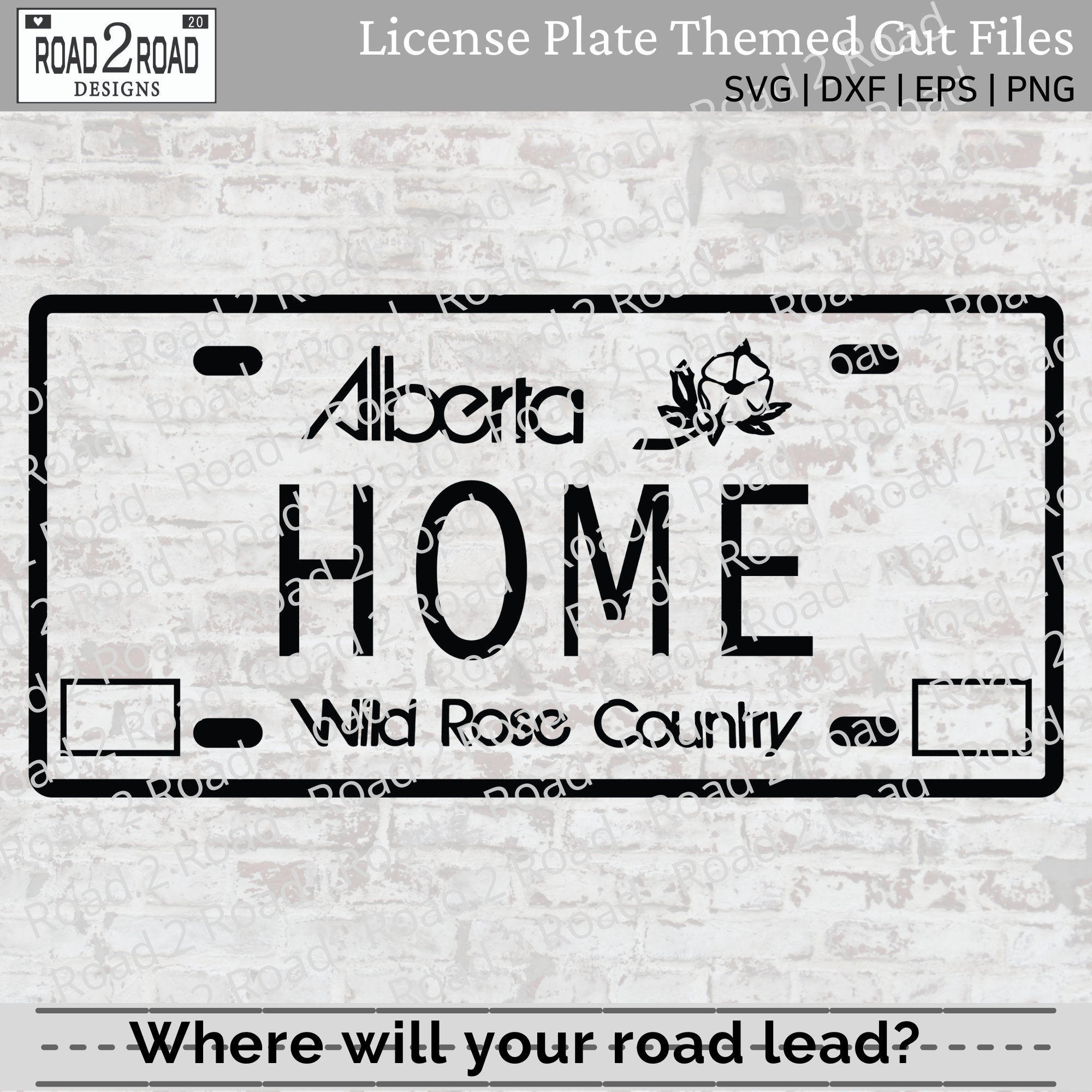Alberta HOME License Plate SVG Downloadable Cut File Custom License ...