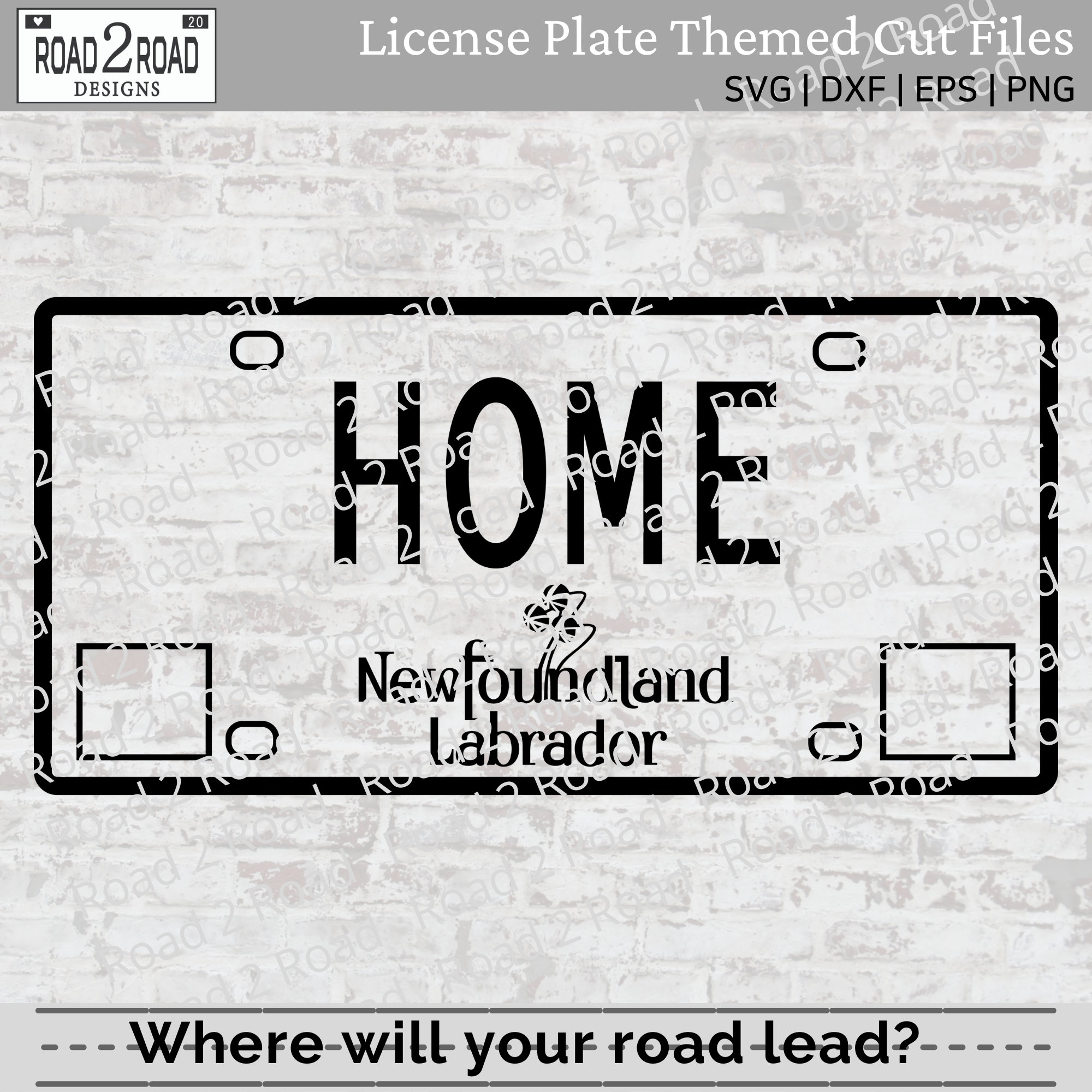 Newfoundland & Labrador Home License Plate SVG Downloadable Cut File ...