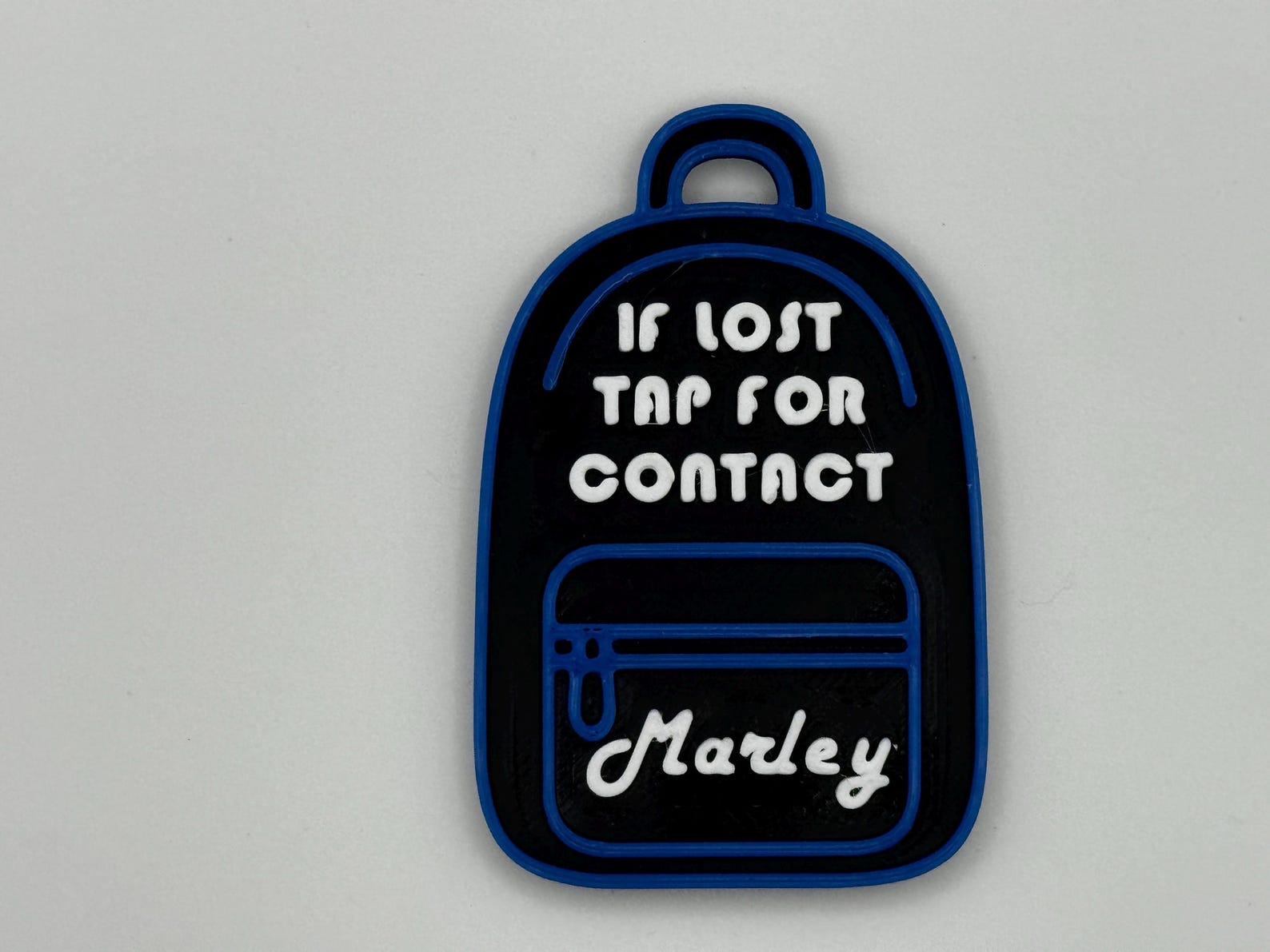 Child Safety Tag | NFC Emergency Contact Bag Charm | Backpack Info ...