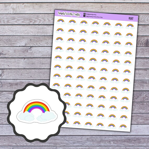 Paper Mini Dot Planner Sticker 224 Planner Stickers Rainbow Planner ...