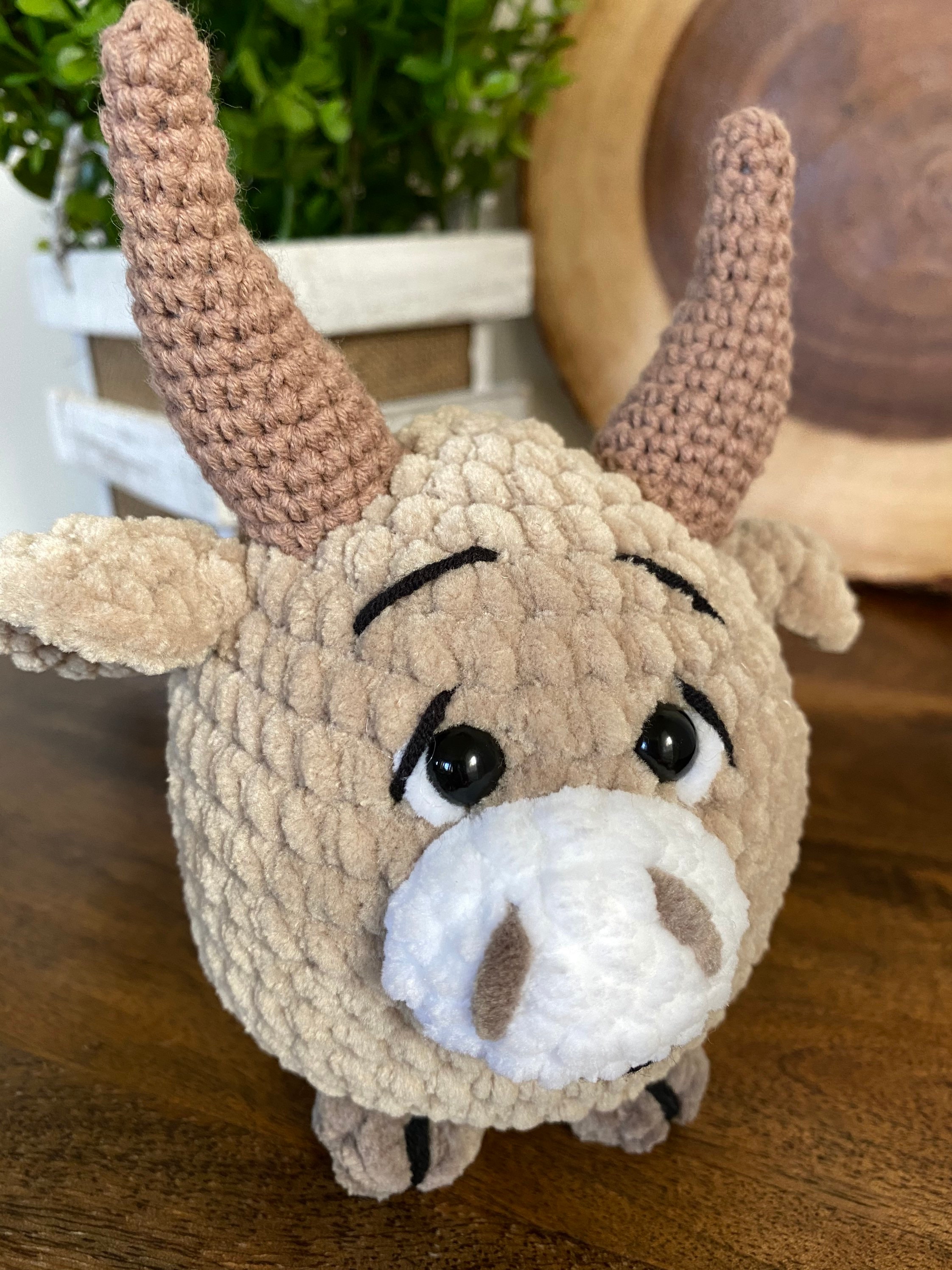 Crocheted Bull Amigurumi Bull Toy Handmade Toddler Toys - Etsy UK