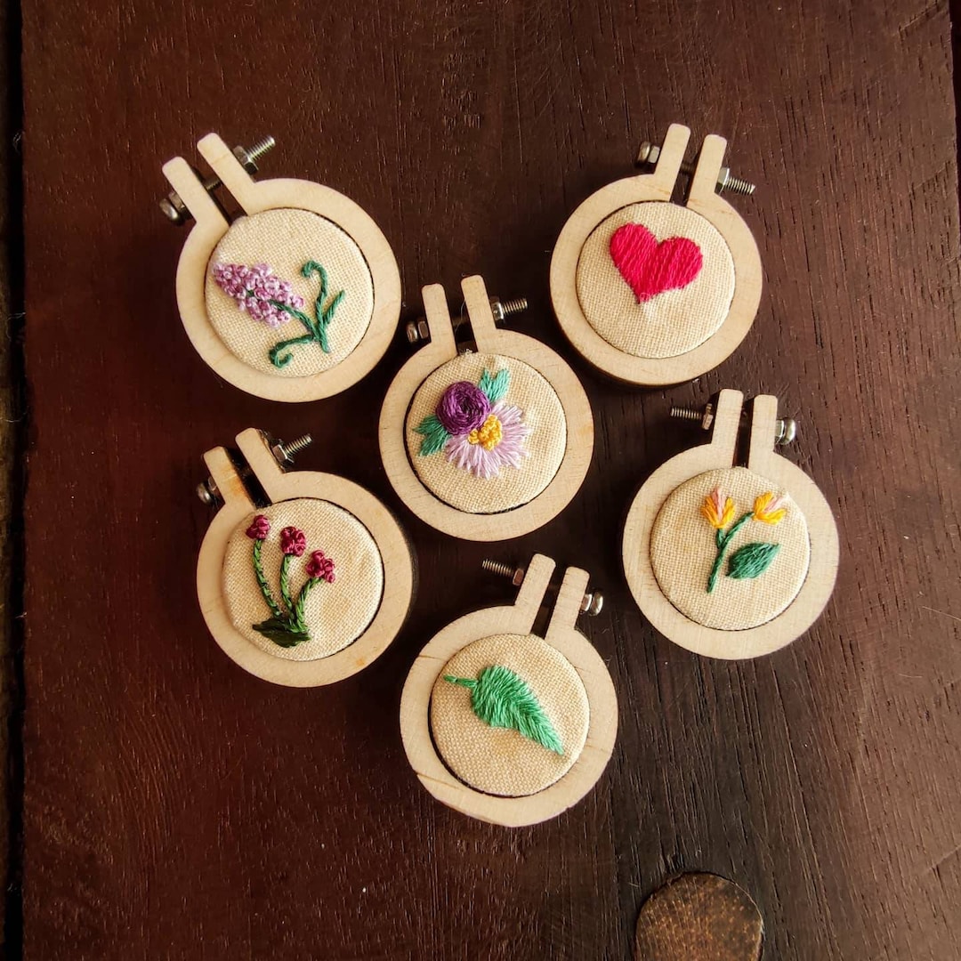 Mini Embroidery Hoops|flower Embroidery Hoops|small Embroidery Hoops ...