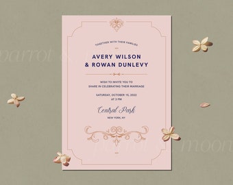 Custom Matte Invitation - Etsy
