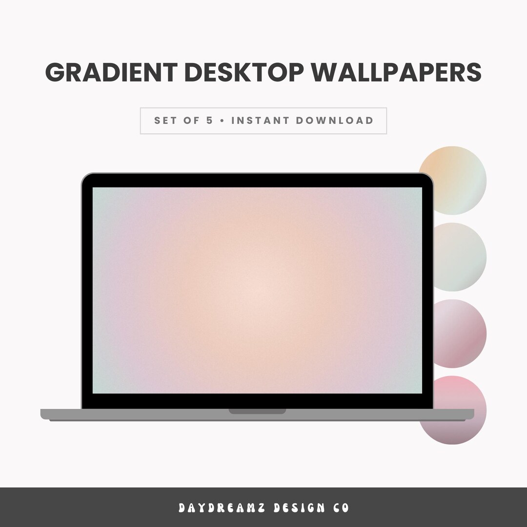 5 Pastel Gradient Desktop Wallpapers, Aesthetic Wallpapers for Mac ...