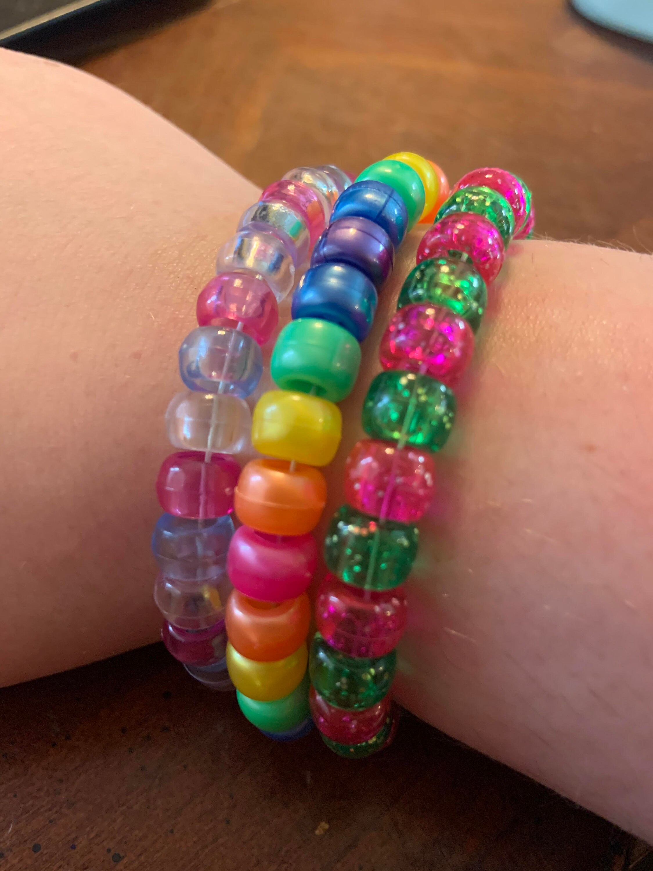 Kandi single braclets random pack of 3 braclets | Etsy