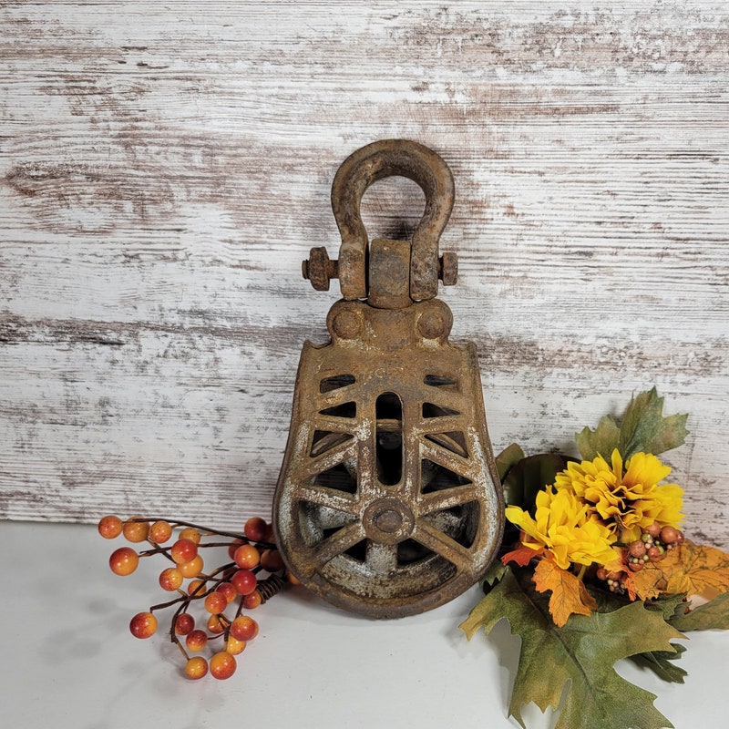 Rustic Pulley - Etsy