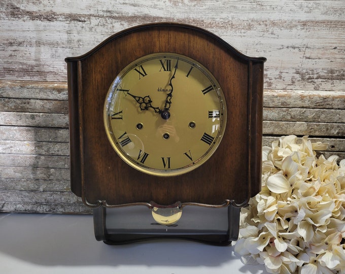 Vintage Heco 8 Day Wall Clock 1960's Clock With Westminster Chimes ...