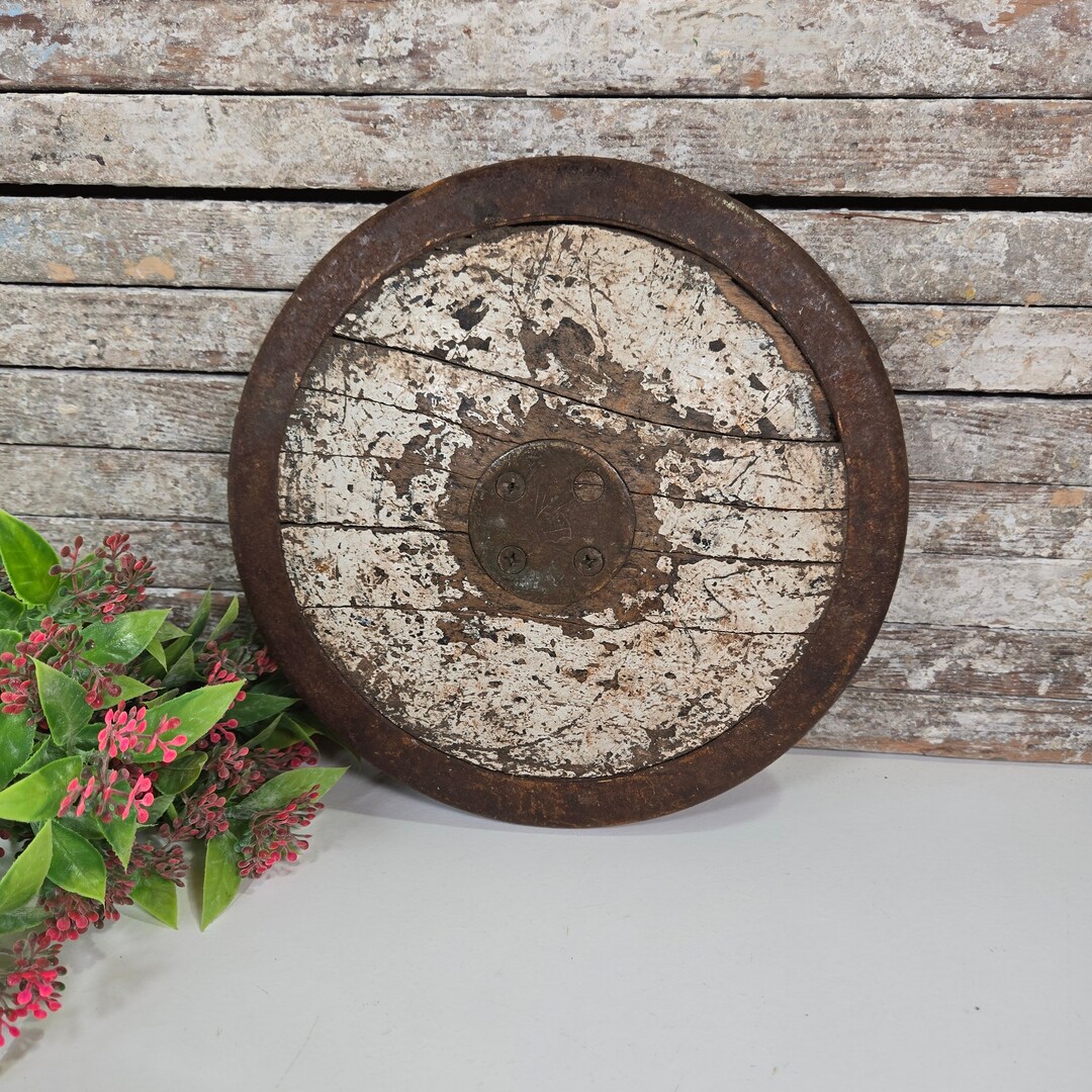 Discus 9" Vintage Wood and Metal Discus 1930's -40's - Etsy