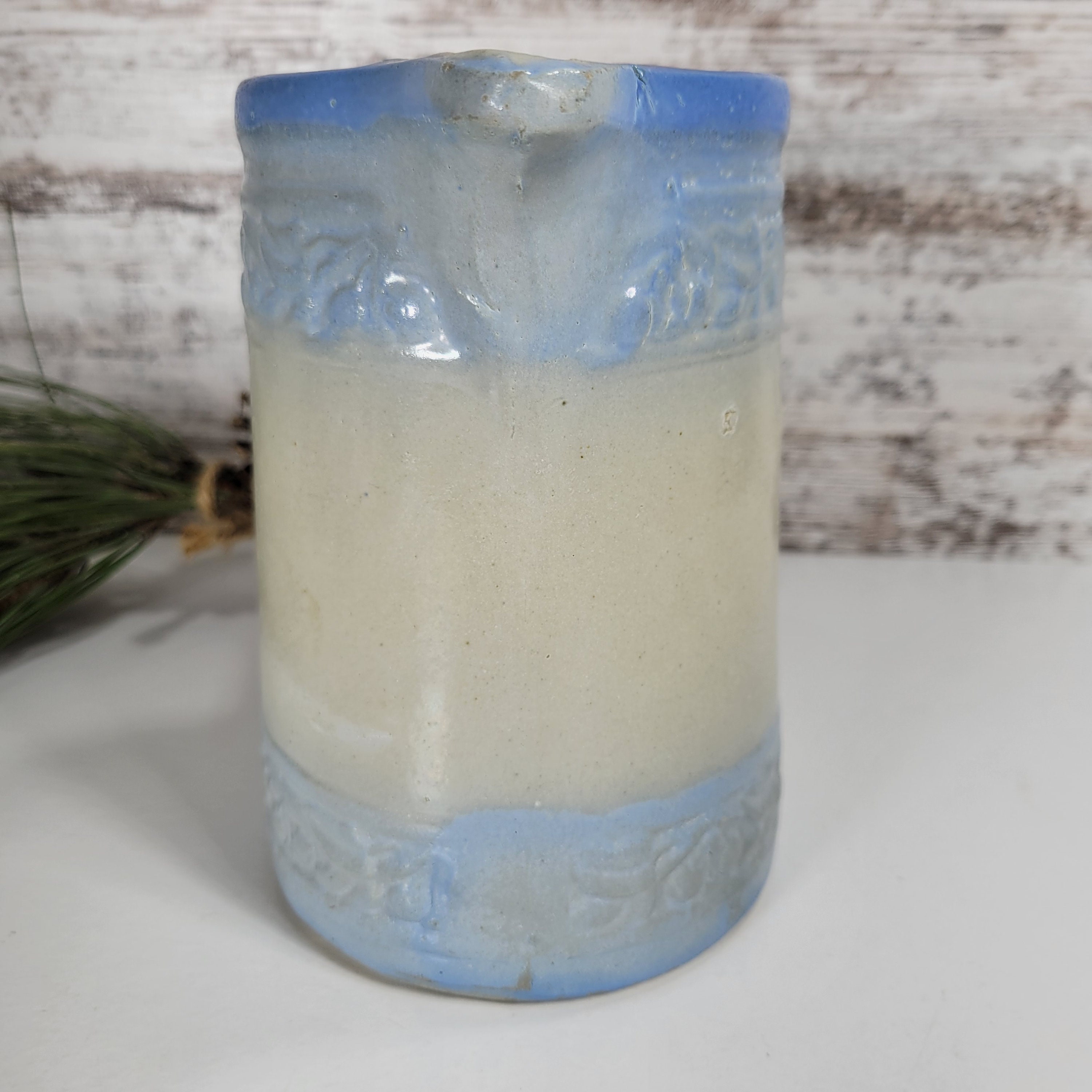 Cherry Band Small Pitcher Vintage Red Wing Stoneware Cream - Etsy