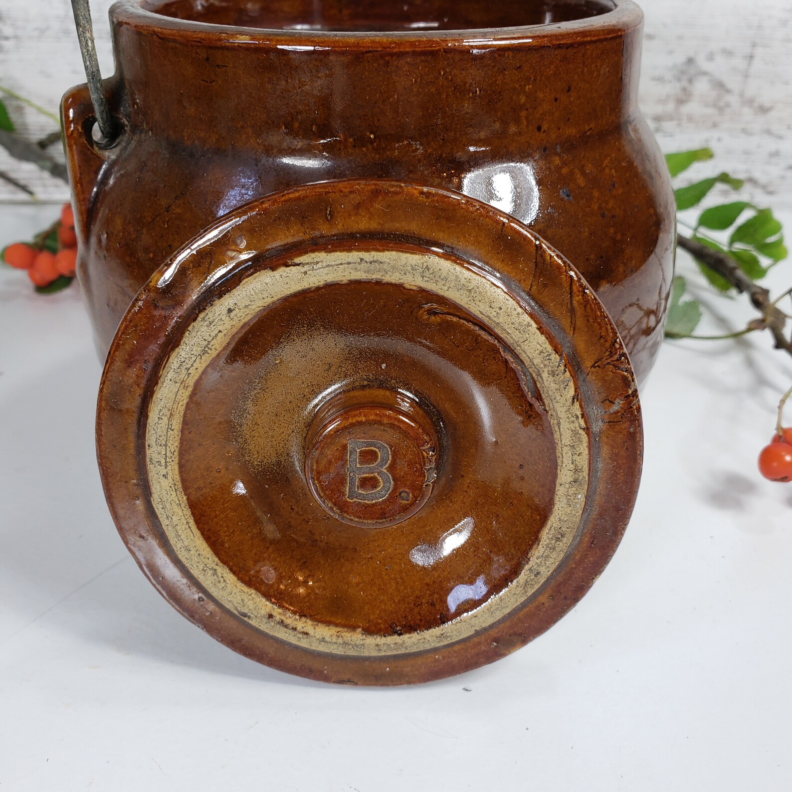 Bean Pot Small Vintage Red Wing Union Stoneware Bean Pot With - Etsy