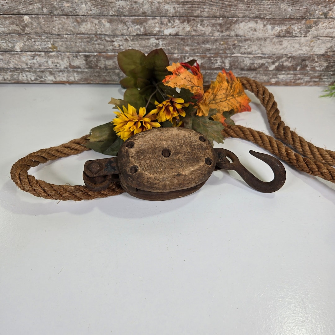 Small Pulley, Single Sheave Vintage Pulley, - Etsy