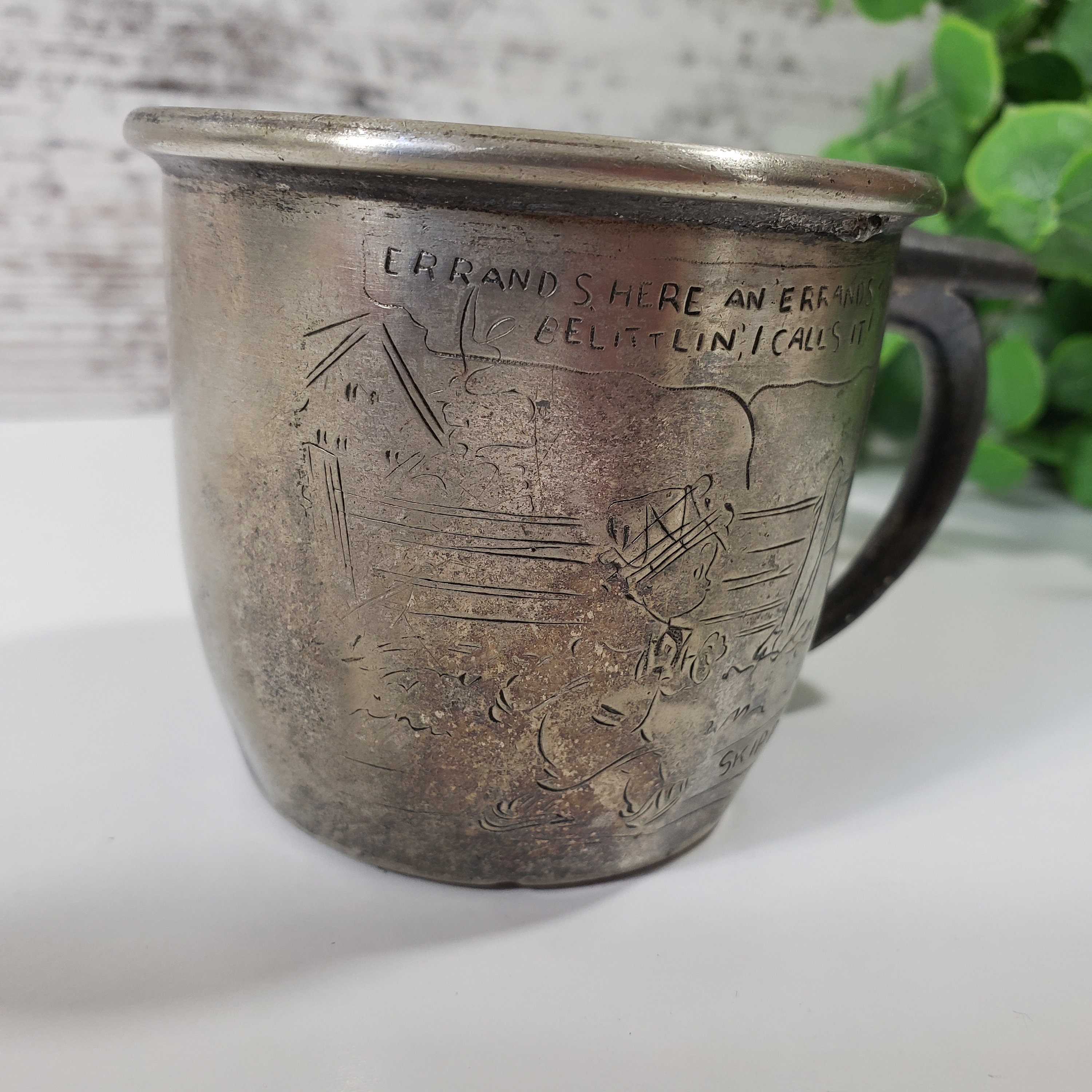Baby Cup Skippy Skinner Silver Plate Children's Cup With - Etsy