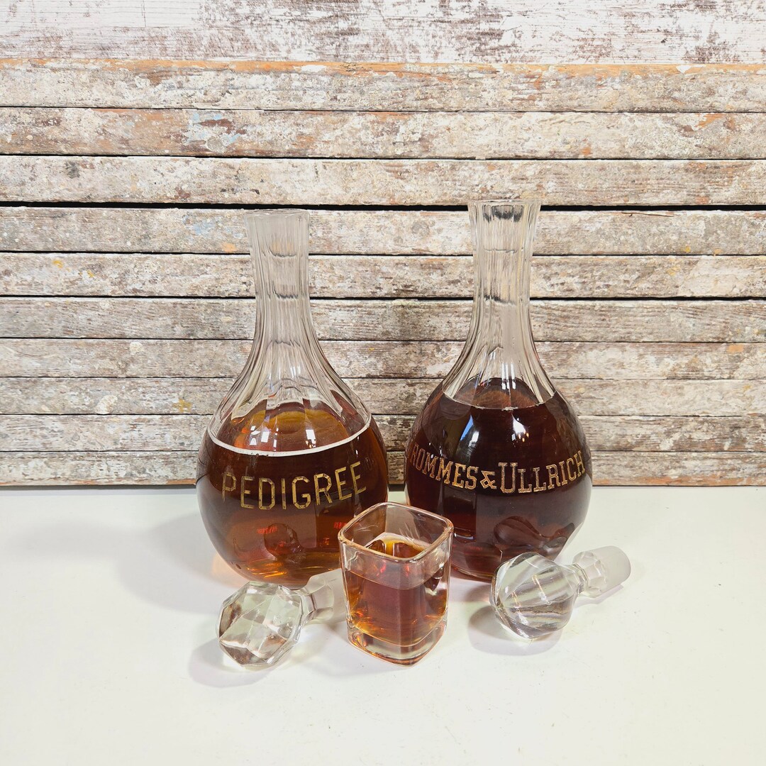 Pre-prohibition Pedigree Bar Back Decanter, Pre 1920's. One Decanter ...