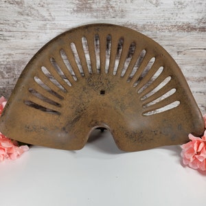 Vintage Cast Iron Tractor Seat, Primitive Farm Implement Seat. Rustic ...