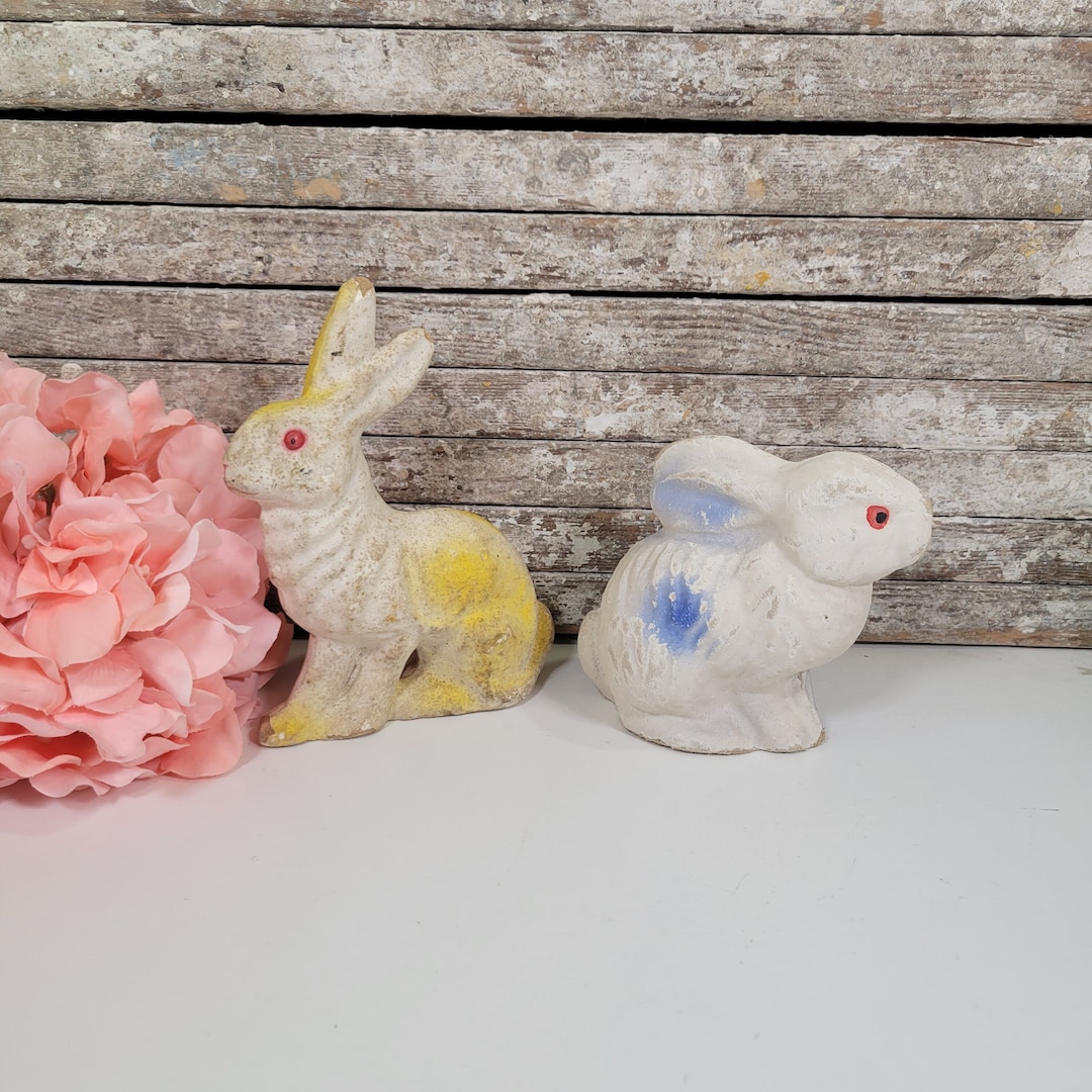 Vintage Paper Mache Easter Bunny Rabbit Candy Containers. - Etsy