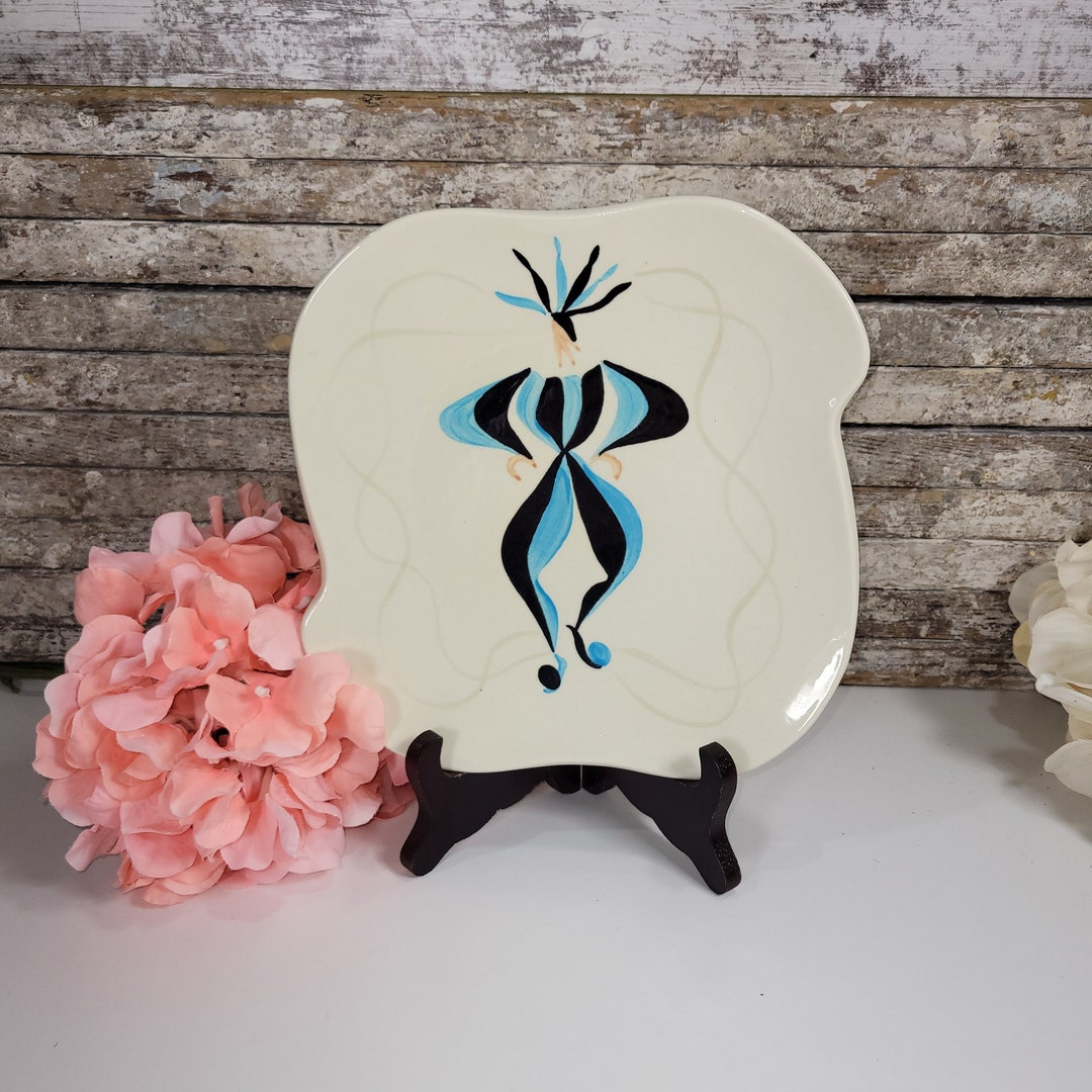 Vintage Red Wing Pottery kermis 8 1/2 Plate, 1957 MCM Snack Plate. - Etsy