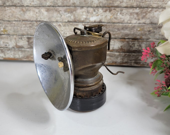 Vintage Justrite Streamlined Carbide Miners Helmet Lamp - Etsy